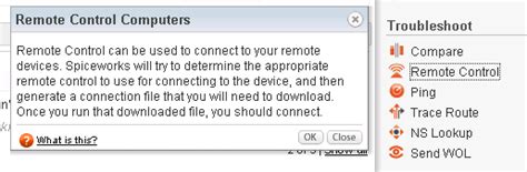how can i disable the popup when i click remote control spiceworks support spiceworks community
