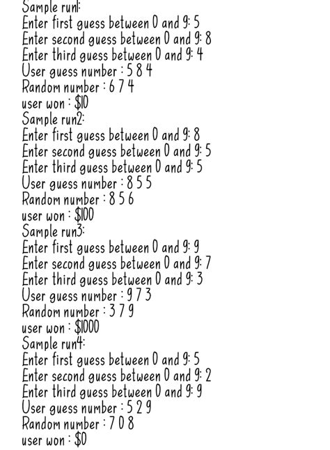 Solved I Want To Creat A Console Based Lottery Game Application So