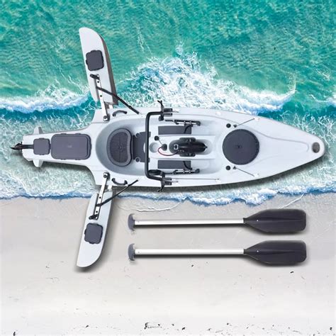 접이식 카누 낚시 제트 모터 플라스틱 카약 1 인용 최신 판매 Aliexpress