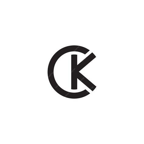 Premium Vector Abstract Initials Monogram Letter Ck Kc Text Logo Icon Design Vector Template