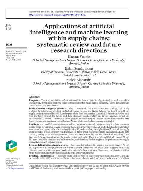Applications Of Artificial Intelligence And Machine Learning Within