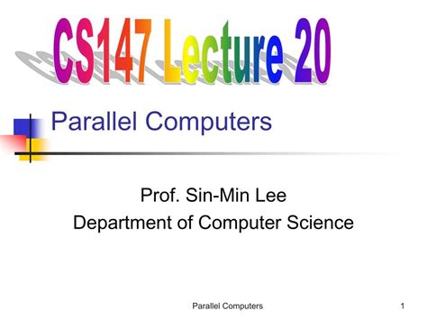 Ppt Parallel Computers Powerpoint Presentation Free Download Id34305