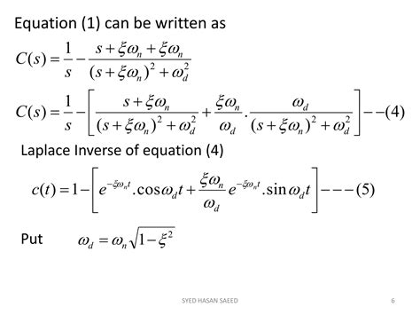 Time Response Second Order Pdf