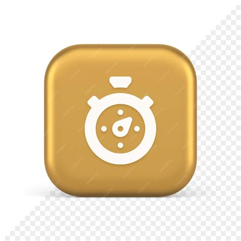 Premium Psd Stopwatch Button Timer Speed Time Counting Application Panel Interface 3d