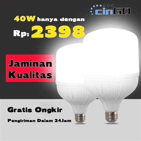 Jual Lampu Led Kamar W Jumbo Permium Lampu LED Capsule Bohlam Watt Watt Watt Watt