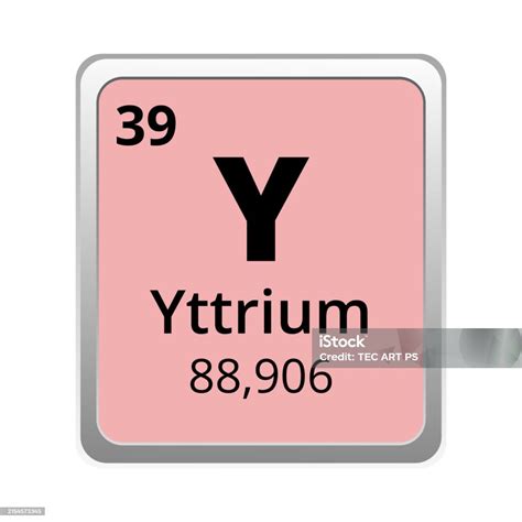 Periodic Table Element Yttrium Stock Illustration Download Image Now