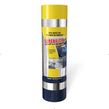 Fita Adesiva Impermeabilizante Com Película Alumínio Larg 45cm Rolo C 10m Superfita Denver