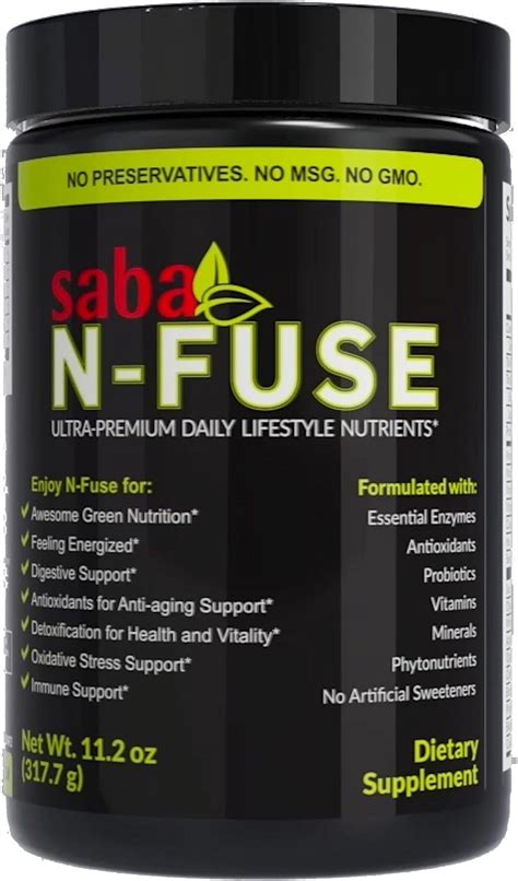 Saba N Fuse Super Foods Phytonutrients Super Fruits Probiotics