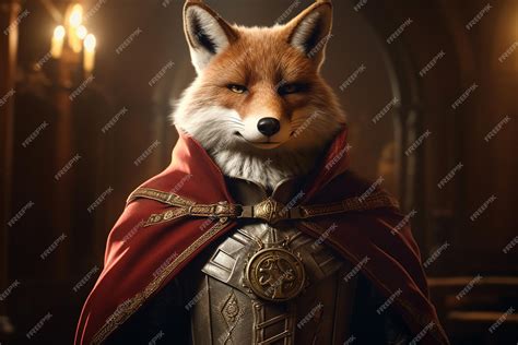 Premium Ai Image A Humanoid Fox