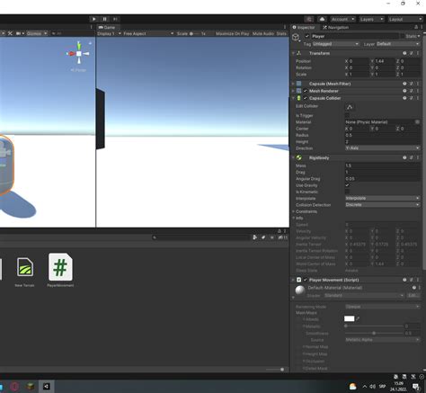 I Want To Freeze All Rotation In Players Rigidbody Im Using Capsule Dor Body But On The Right