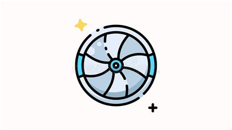 Animation Of Of A Spinning Fan Stock Video Video Of Machine Cooling 368549449