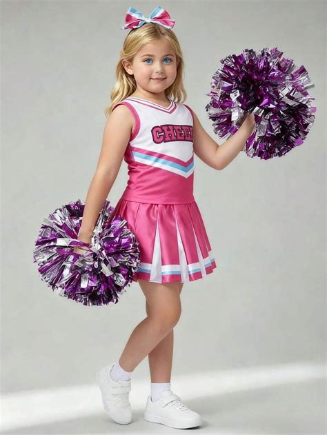 Joyfy Halloween Pink Cheerleader Costume Cheerleader Costume For Girls