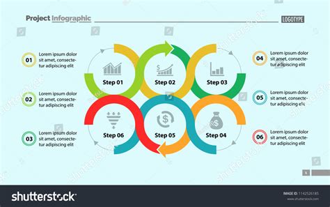 Six Steps Process Chart Design Element Stock Vector Royalty Free Shutterstock