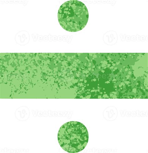 Retro Illustration Style Cartoon Division Symbol 42550945 Png