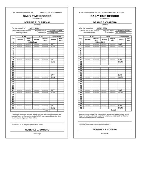 daily time record dtr1 pdf judge public law