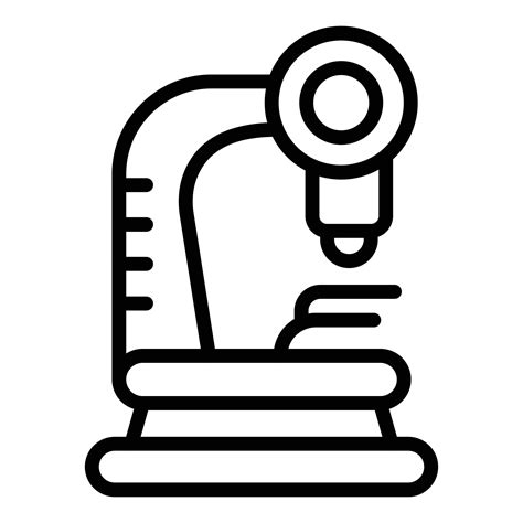 Vector De Contorno De Icono De Microscopio De Anticoncepción Control