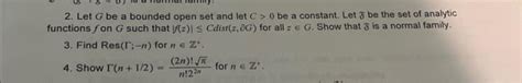 Solved 2 Let G Be A Bounded Open Set And Let C 0 Be A Chegg Com