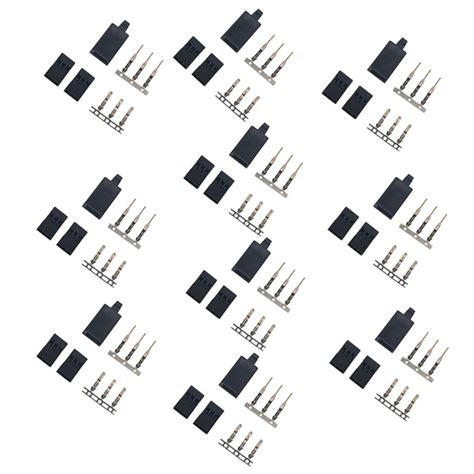10 Sets Rjxhobby Servo Connector Plug Male Female For Jr Hitec Spektrum Servos Price 4 00