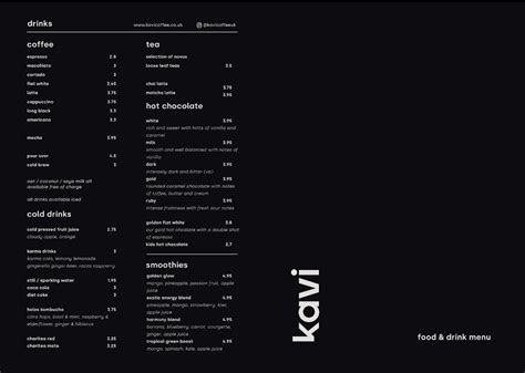 Kavi Coffee Menu Full Menu Update 2025