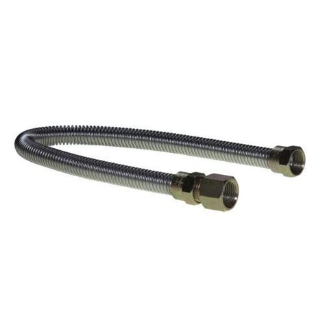 38 Id Ss Uncoated Gas Connector 12 Mip X 12 Mip X 18