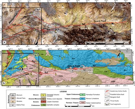 Fault Segmentation Along The Of A The Landsat 8 Oli Image After The