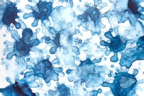 예술적인 브러시 스트로크 스플래시 및 얼룩이있는 창조적 인 과학적 배경 손으로 그린 수채화 드로잉 배너 카드 브로셔 현수막 패턴 템플릿 벽지에 대한 현대적인 배경 바이러스에