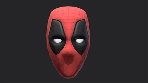 Deadpool Full Face Shell Copy 3d Model By Paulelderdesign [e26660f] Sketchfab