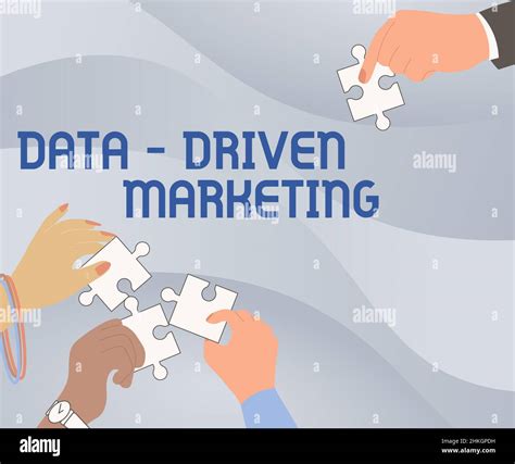 Handwriting Text Data Driven Marketing Internet Concept Strategy Built