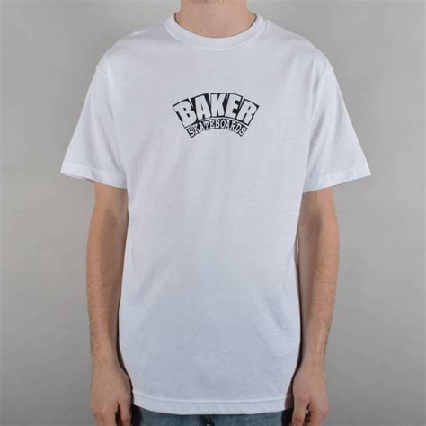 Baker Skateboards Arch Skate T Shirt White Skate Clothing From