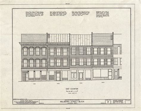 Blueprint Habs Ind39 Mad7 Sheet 3 Of 6 Mulberry Street Block