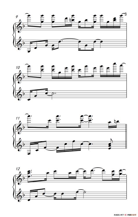 Monster钢琴谱器乐乐谱中国曲谱网
