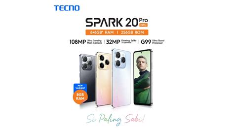 Lebih Murah Tecno Spark 20 Pro Hadir Dalam Varian Ram 8gb • Jagat Gadget