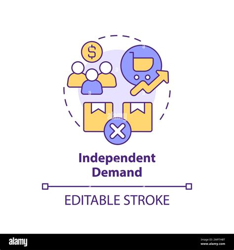 Independent Demand Multi Color Concept Icon Stock Vector Image And Art