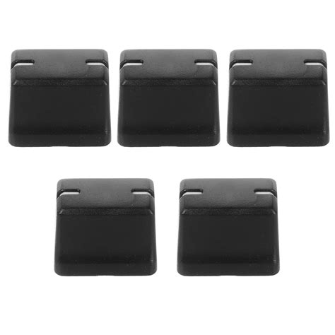Phenofice 5 Pack Black Plastic Fader Caps Replacement For Potentiometer Mixer Accessories And
