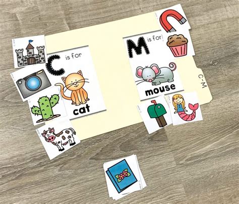 file folder games kindergarten printable pdf template