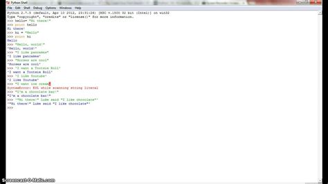 Python Tutorial 1 Strings And Variables Youtube
