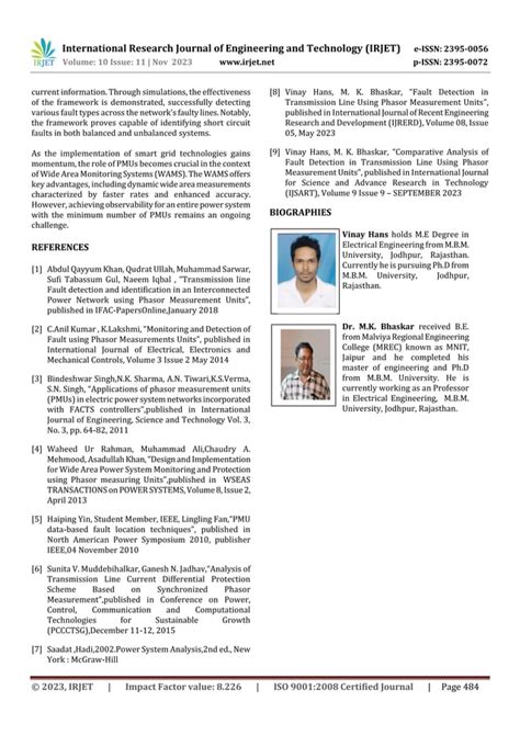 Detection Of Unsymmetrical Faults In Transmission Lines Using Phasor Measurement Units Pdf