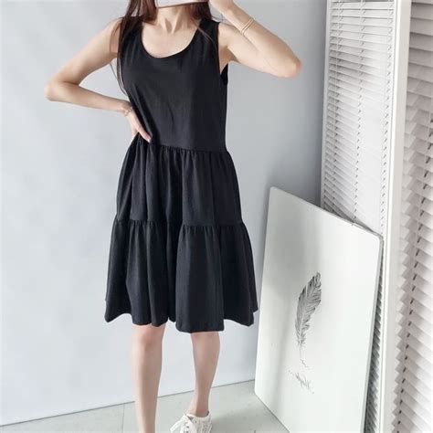 루즈핏 캉캉 나시원피스