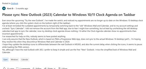Pin The Calendar Of Outlook Windows App New To Taskbar Super User