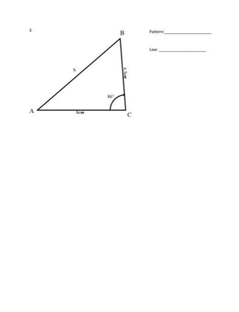 Solved Each Triangle Has A Missing Component Missing