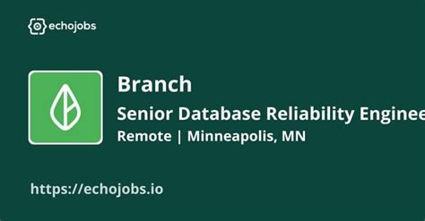 branch is hiring senior database reliability engineer remote [mysql gcp sql] r reactjsjobs