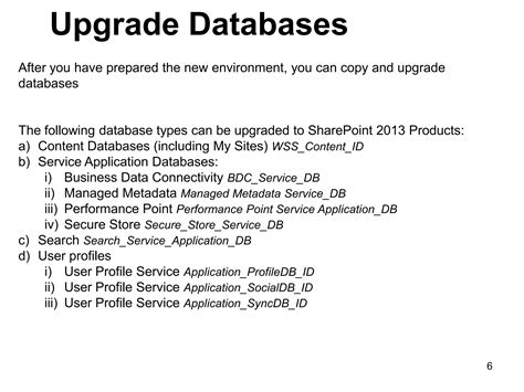 Sharepoint 2013 Upgrade Process Ppt