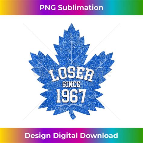 Loser Since 1967 Maple Tree Leaves Blue Artistic Sublimati Inspire