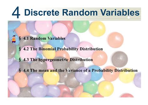 4 1 Random Variables Probability And Statistics 4 Discrete Random Variables 4 Random