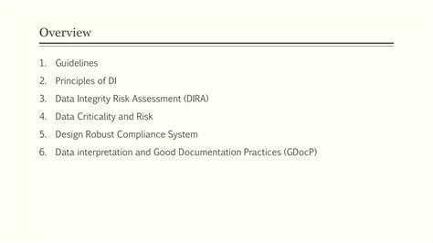 Data Integrity In Pharmaceutical Industry Pptx