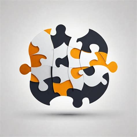 Premium Ai Image Interconnected Puzzle Pieces