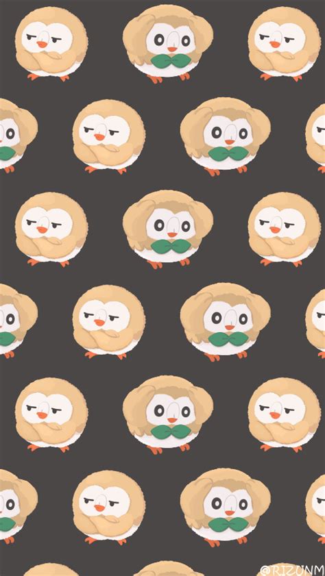 Shiny Rowlet Wallpaper Cute Rowlet Wallpaper Cute Pokemon Lock