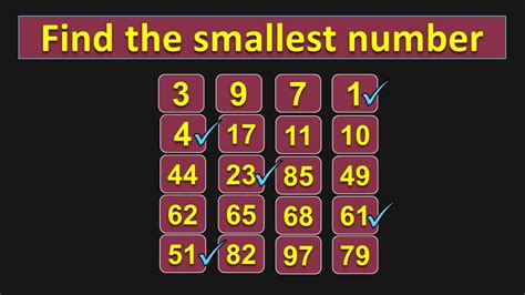 Class 1 Find The Smallest And Greatest 2 Digit Number Part 1 Pmce Youtube