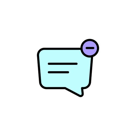 Comment Generic Thin Outline Color Icon