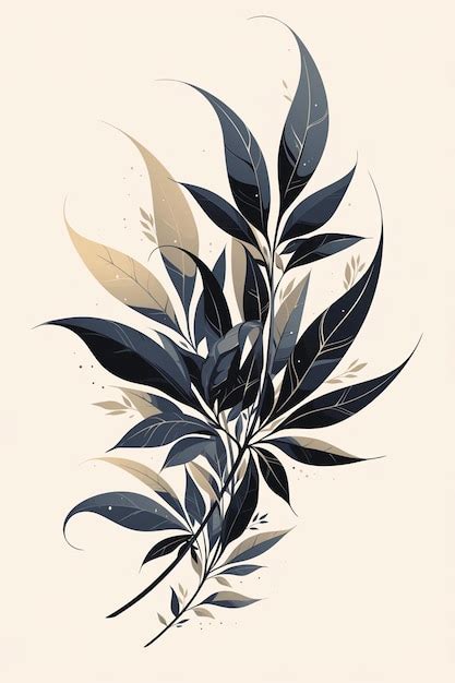 Japanese Hemp Leaf Patterns With Geometric Designs Premium Ai Generated Vector